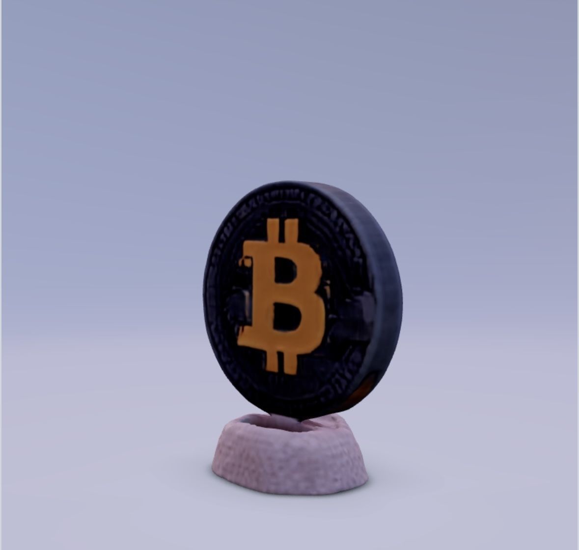 Bitcoin Bust Stl Fbx 3D model 3D printable | CGTrader