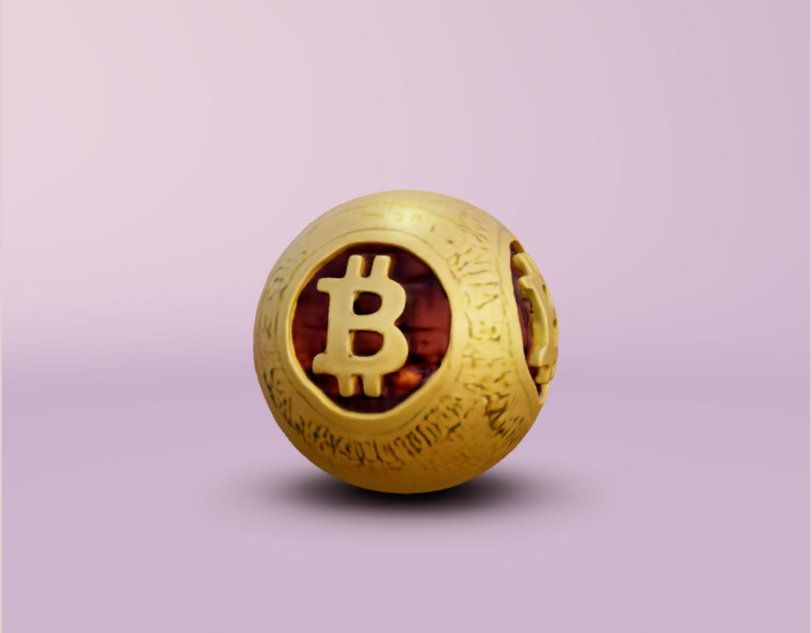 Bitcoin Ball 3D model 3D printable | CGTrader