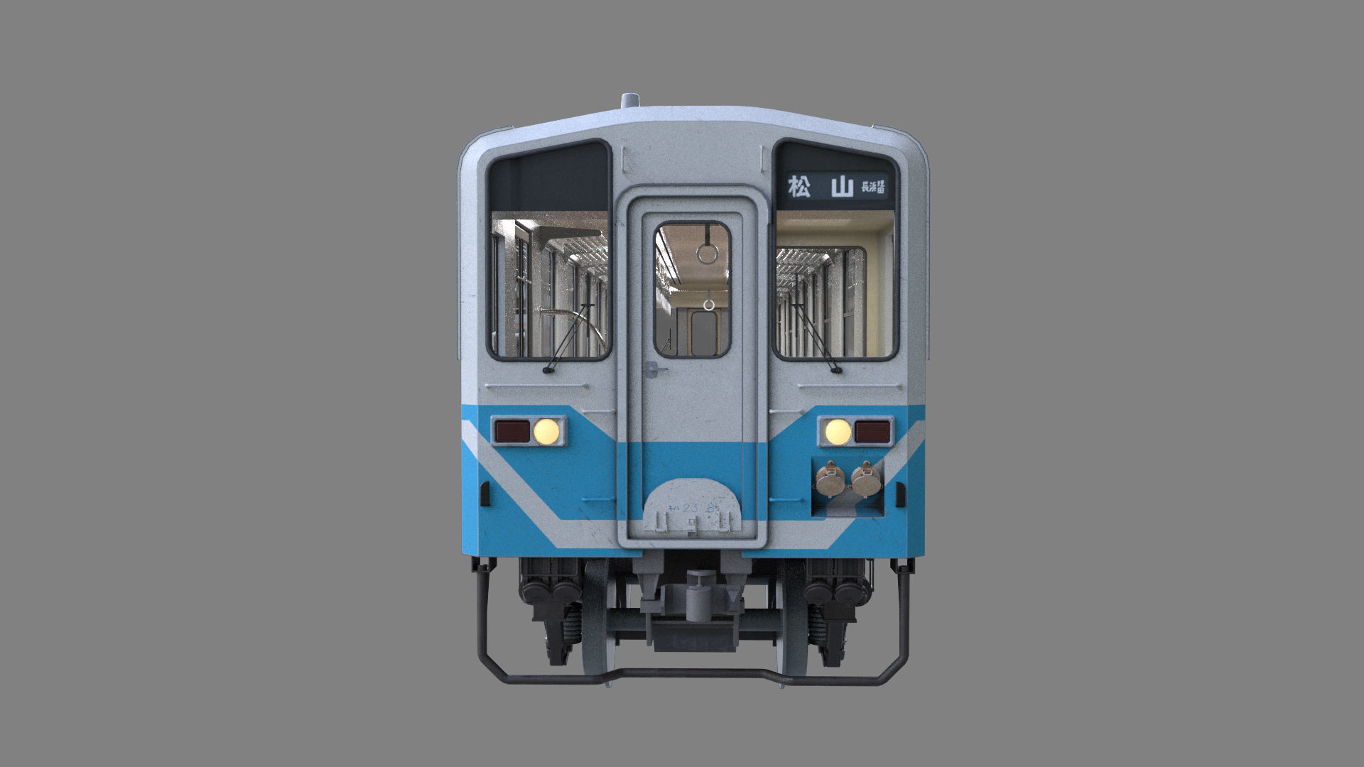 Yosan Line KiHa 32 train 4K Texture PBR 3D model | CGTrader