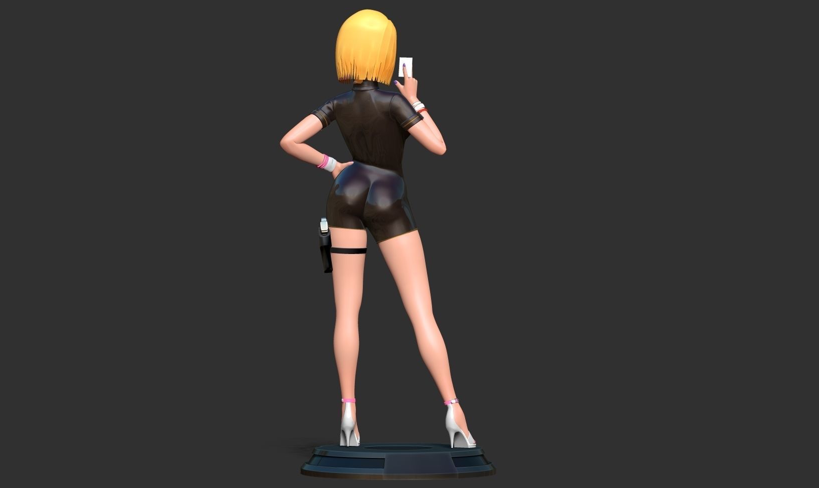 Android 18 - Poker girl 3D model 3D printable | CGTrader