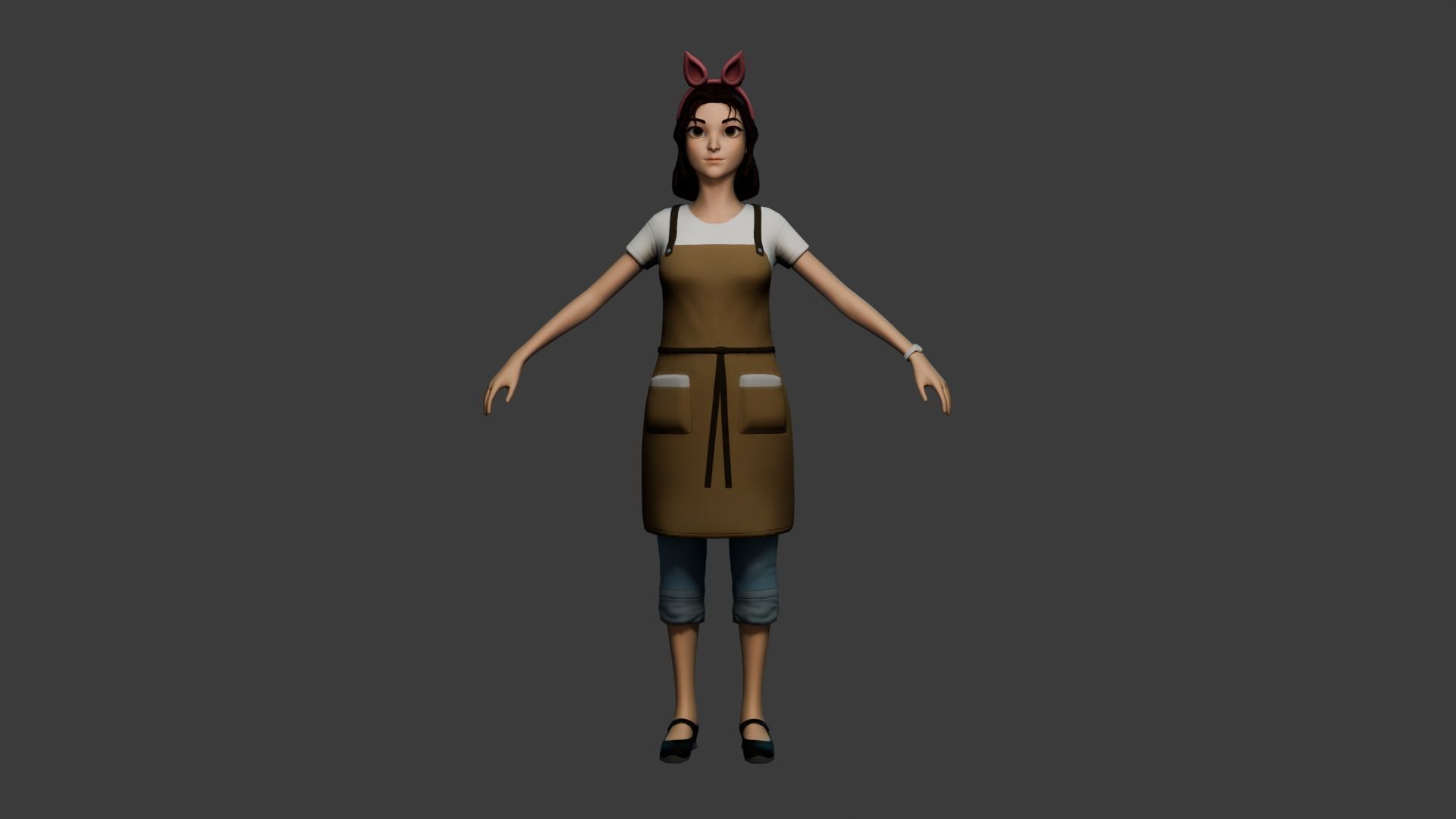 Storekeeper Female 3D model | CGTrader