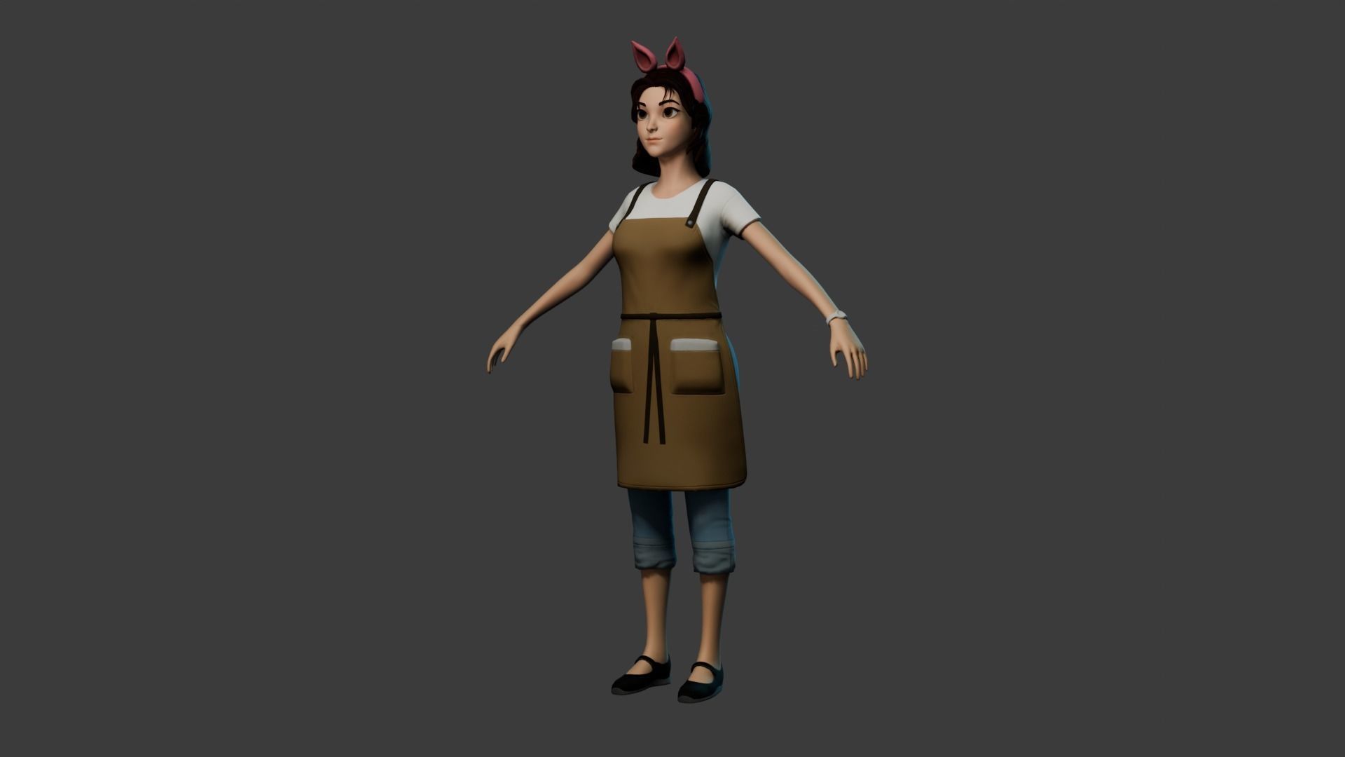 Storekeeper Female 3D model | CGTrader