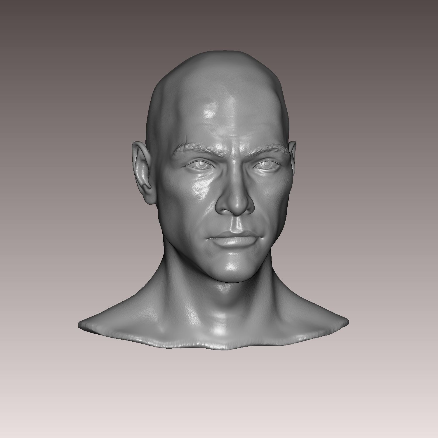 Jean Claude Van Damme Young Bloodsport Normal and Rage Head 3D model 3D ...