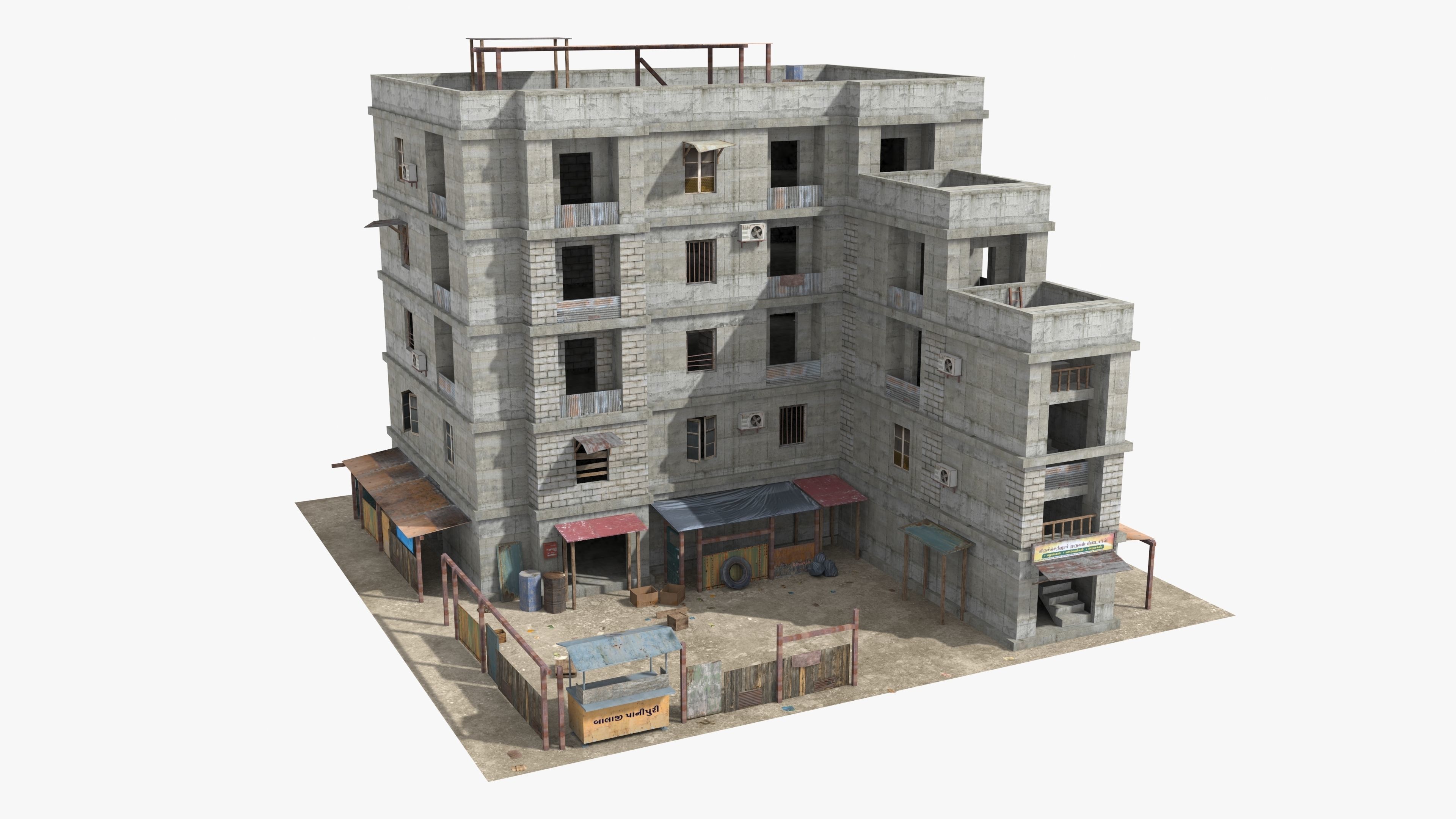 3D model 26 Slum Collection VR / AR / low-poly | CGTrader