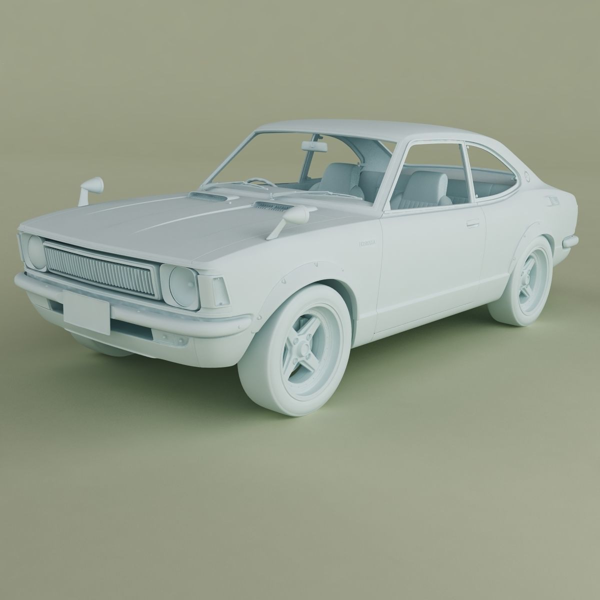 Toyota Corolla Coupe TE27 3D model | CGTrader