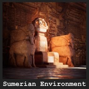 3D model Sumerian Environment 11 Assets VR / AR / low-poly | CGTrader