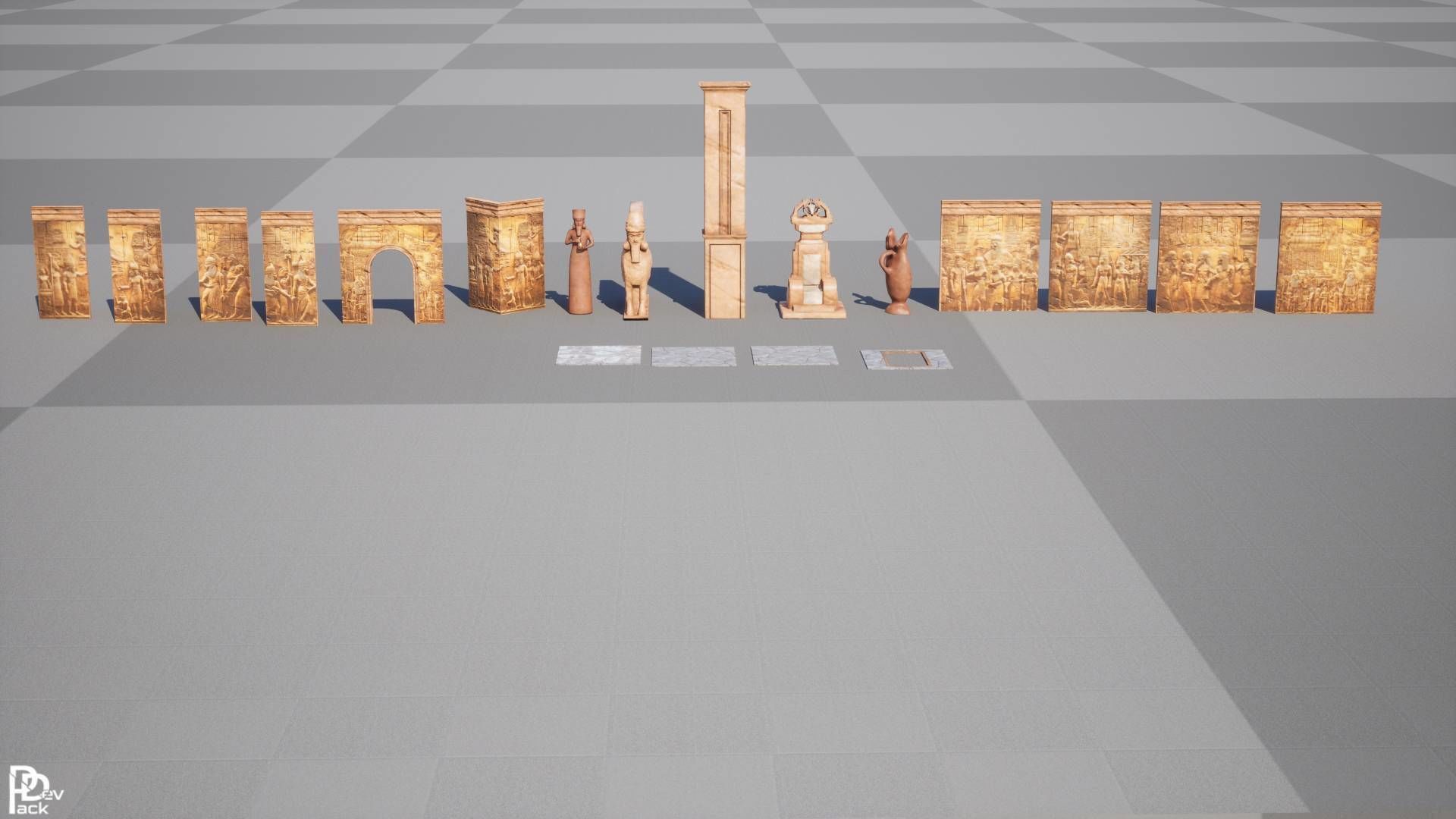 3D model Sumerian Environment 11 Assets VR / AR / low-poly | CGTrader