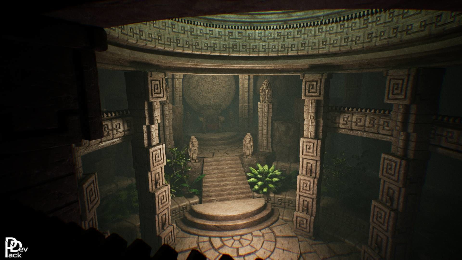 3D model Aztec Temple Interior 24 Assets VR / AR / low-poly | CGTrader