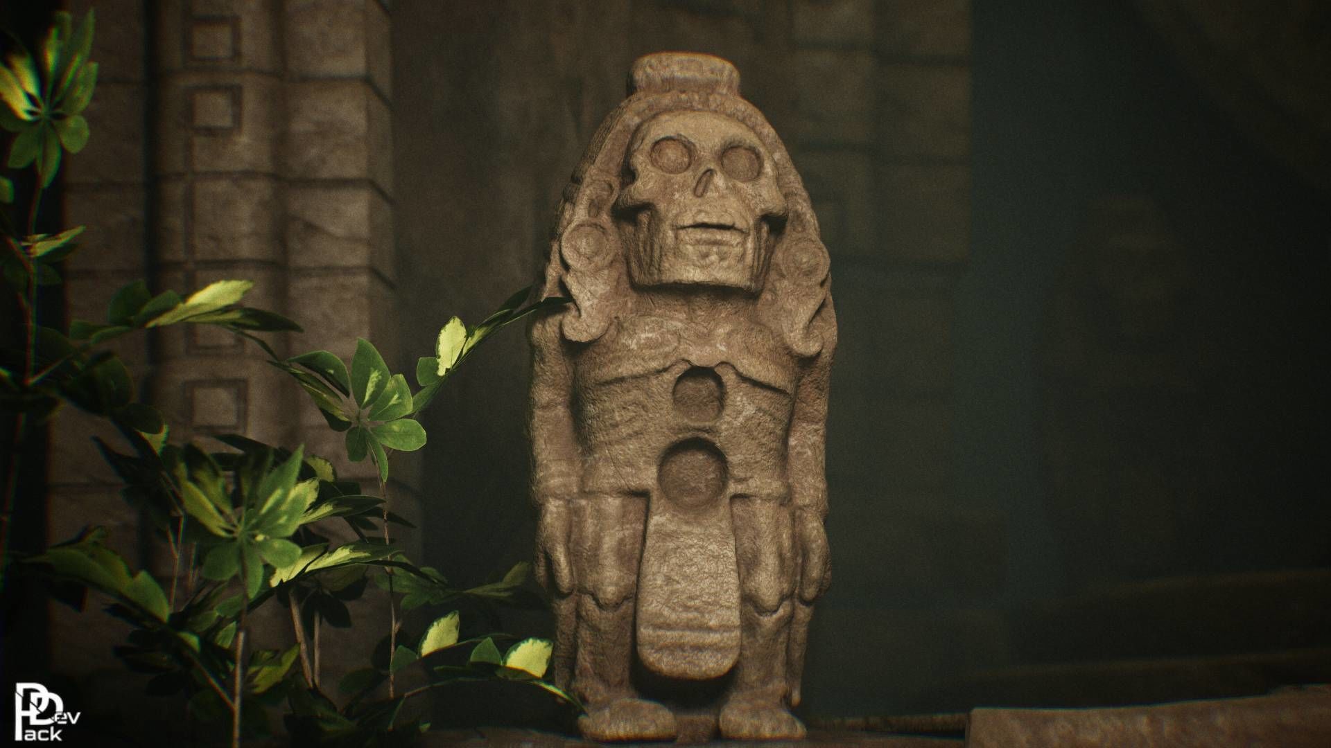 3D model Aztec Temple Interior 24 Assets VR / AR / low-poly | CGTrader