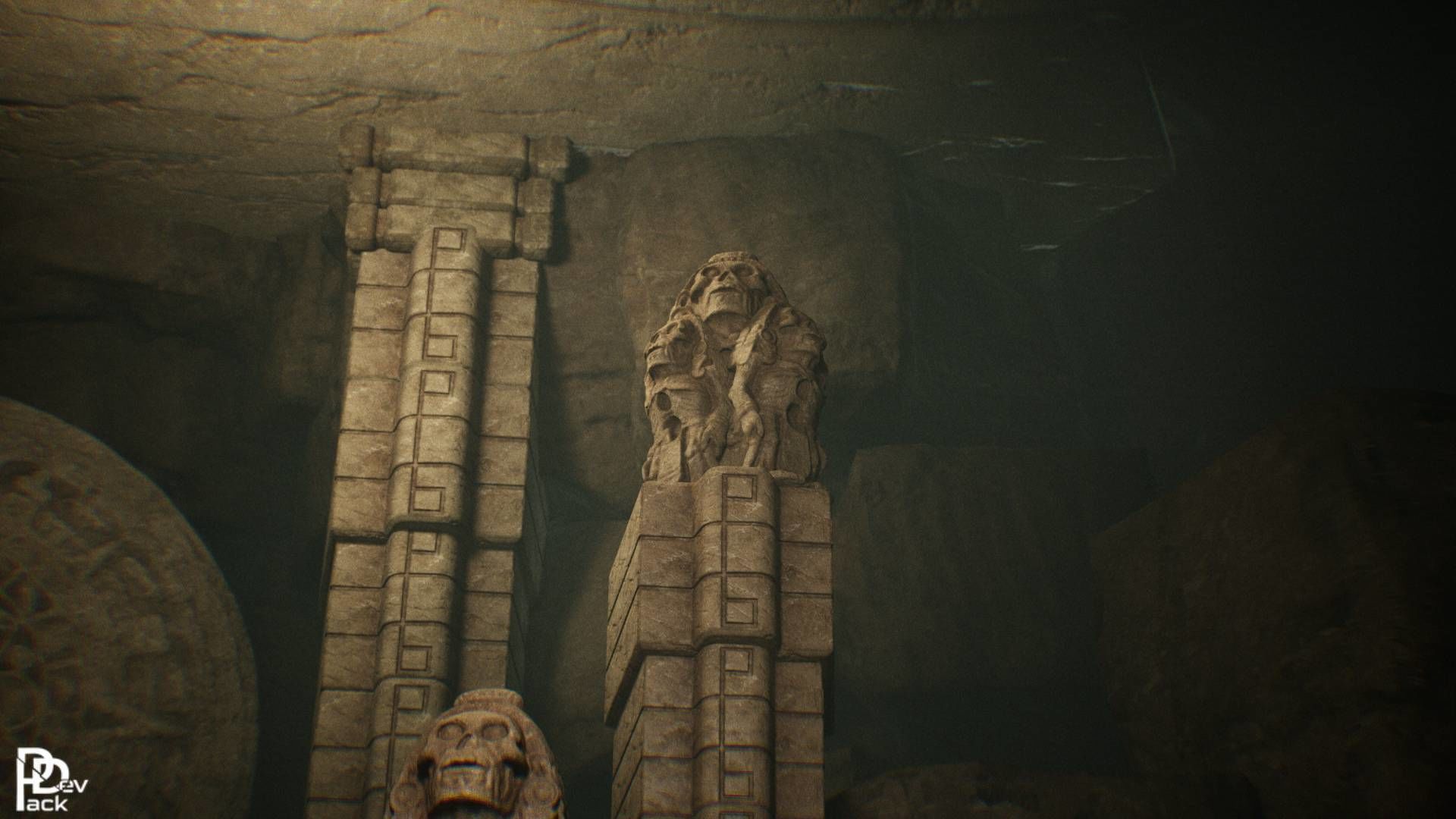 3D model Aztec Temple Interior 24 Assets VR / AR / low-poly | CGTrader