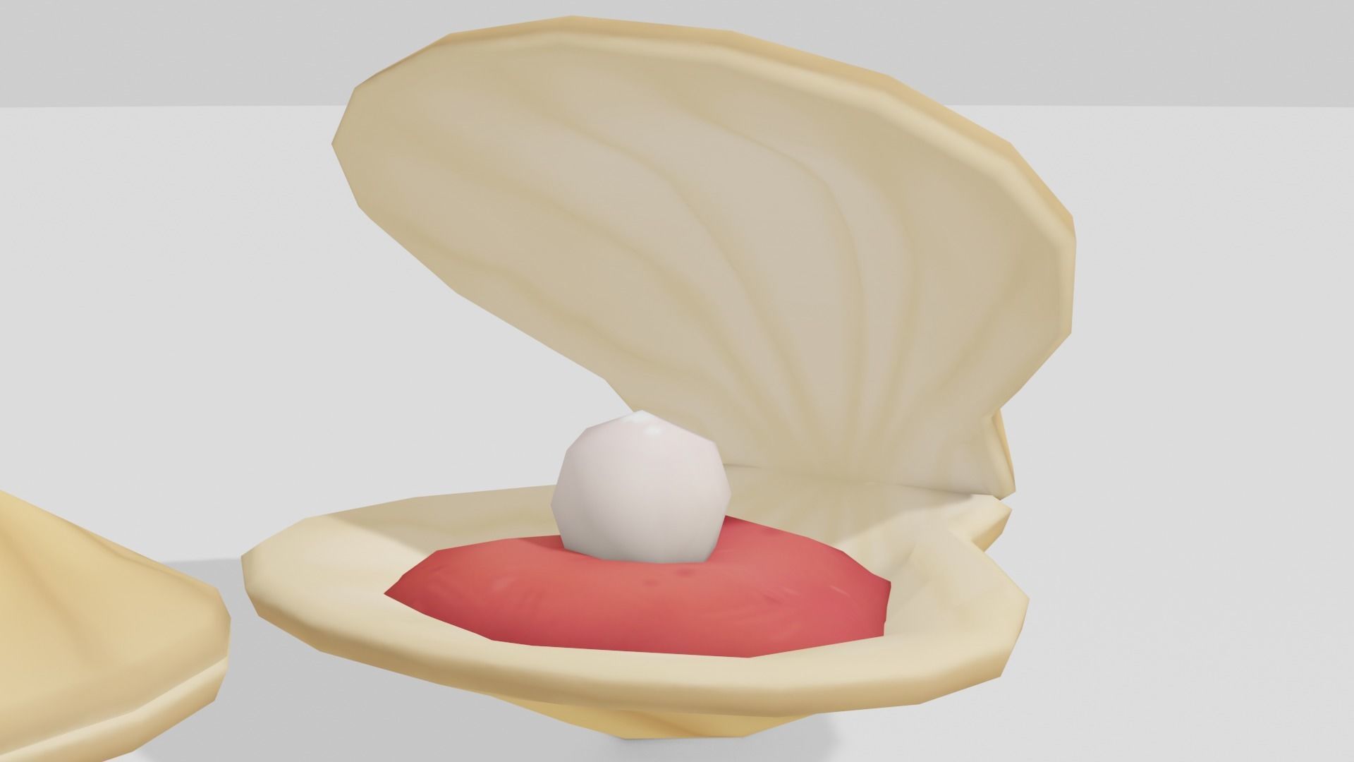Shell Pearl - Hand Painted free 3D model | CGTrader