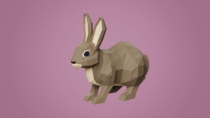 3D model Stylized Rabbit VR / AR / low-poly | CGTrader