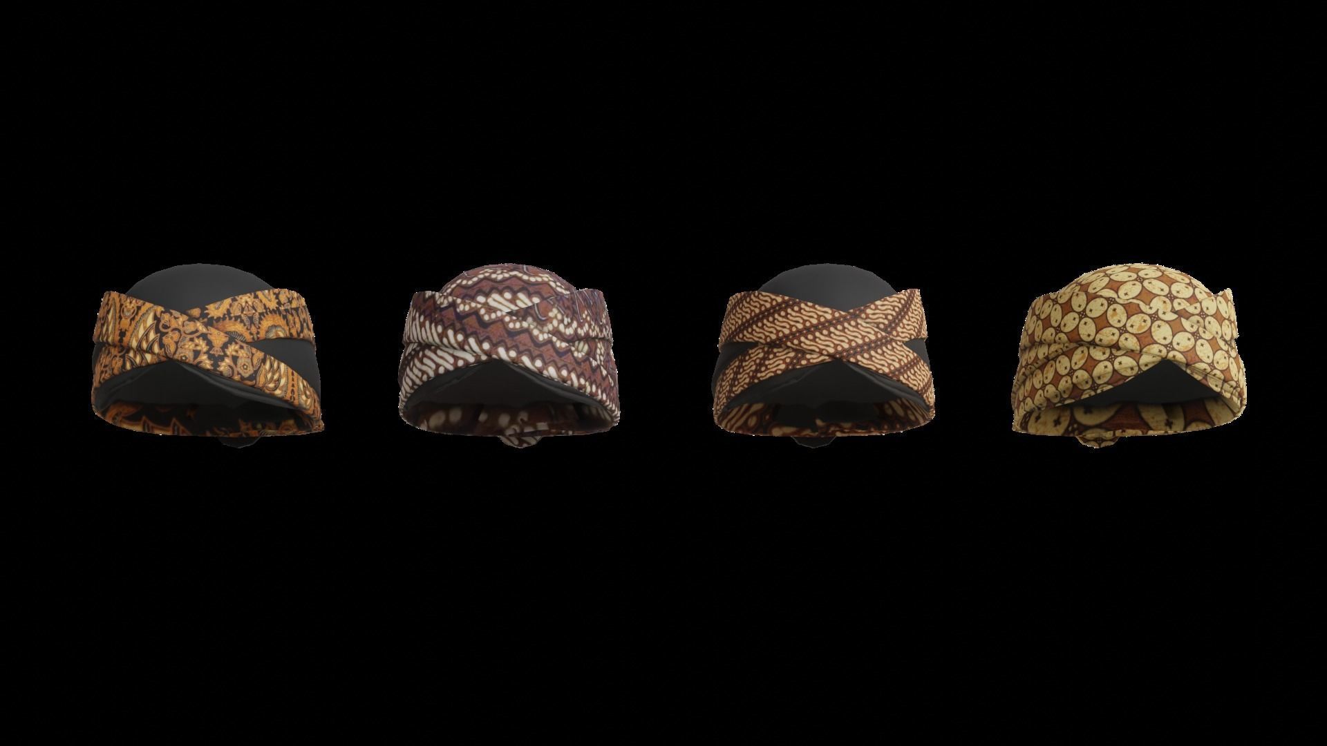 3D model Blangkon VR / AR / low-poly | CGTrader