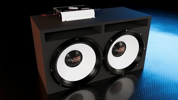 Car Sound Box System Speaker Brazil 3D model | CGTrader