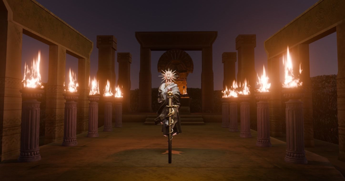 Temple Animation 3D model animated rigged | CGTrader