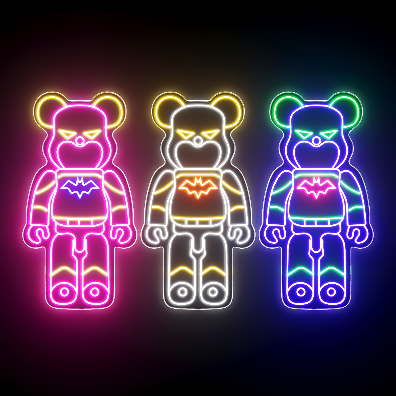 Kaws Batman Neon Sign 3D model | CGTrader