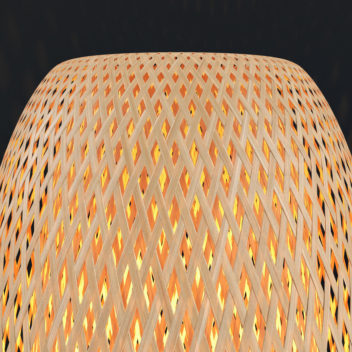 Boja Table lamp bamboo rattan 3D model | CGTrader