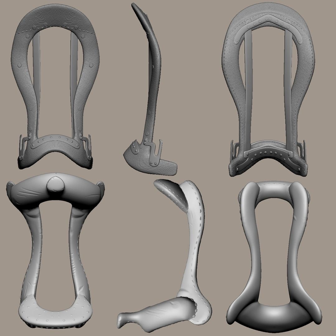 Saddle trees for diorama decoration and tack making 3D model 3D ...
