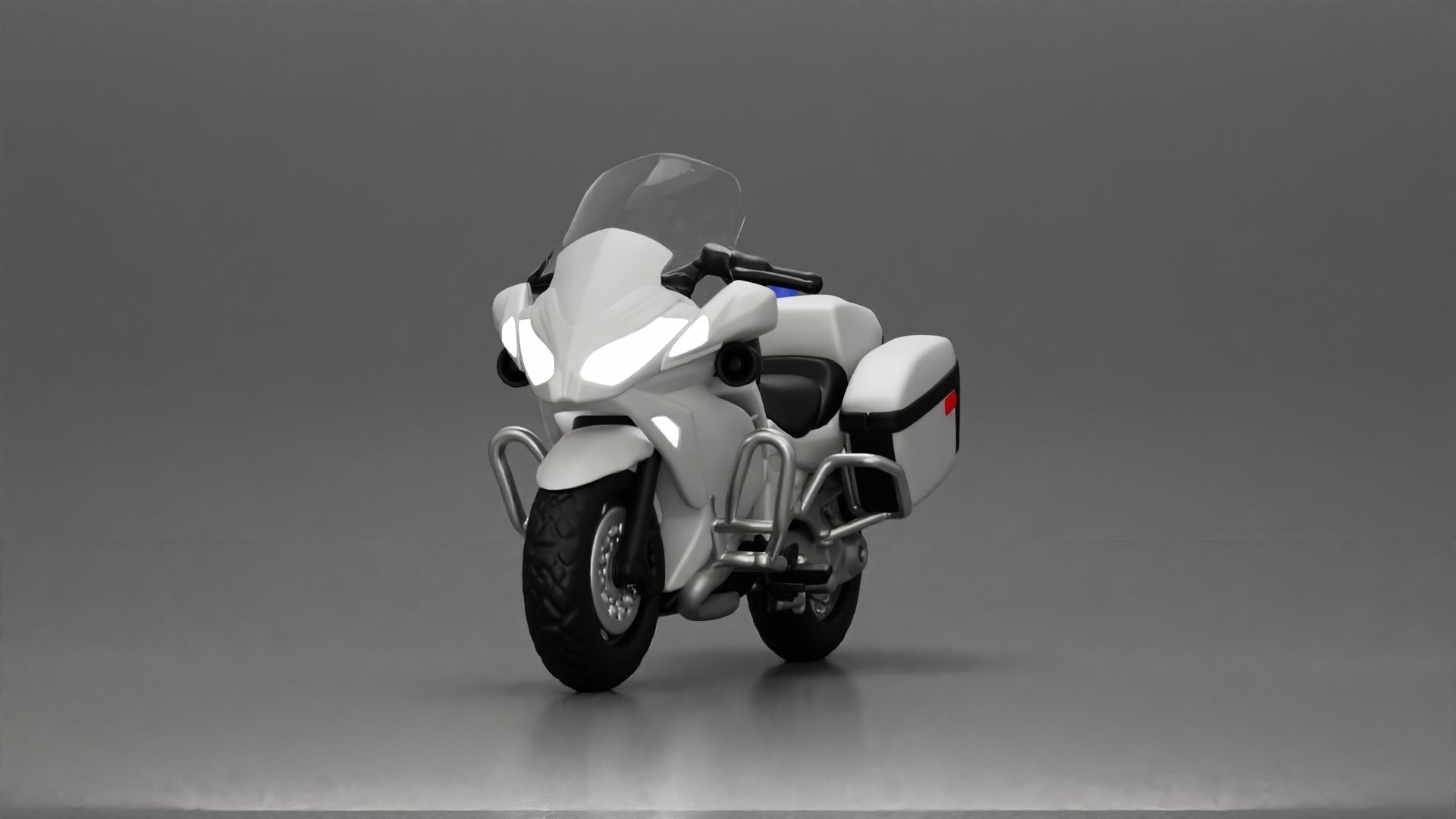 Police Officer riding Police motorbike 3D model 3D printable | CGTrader