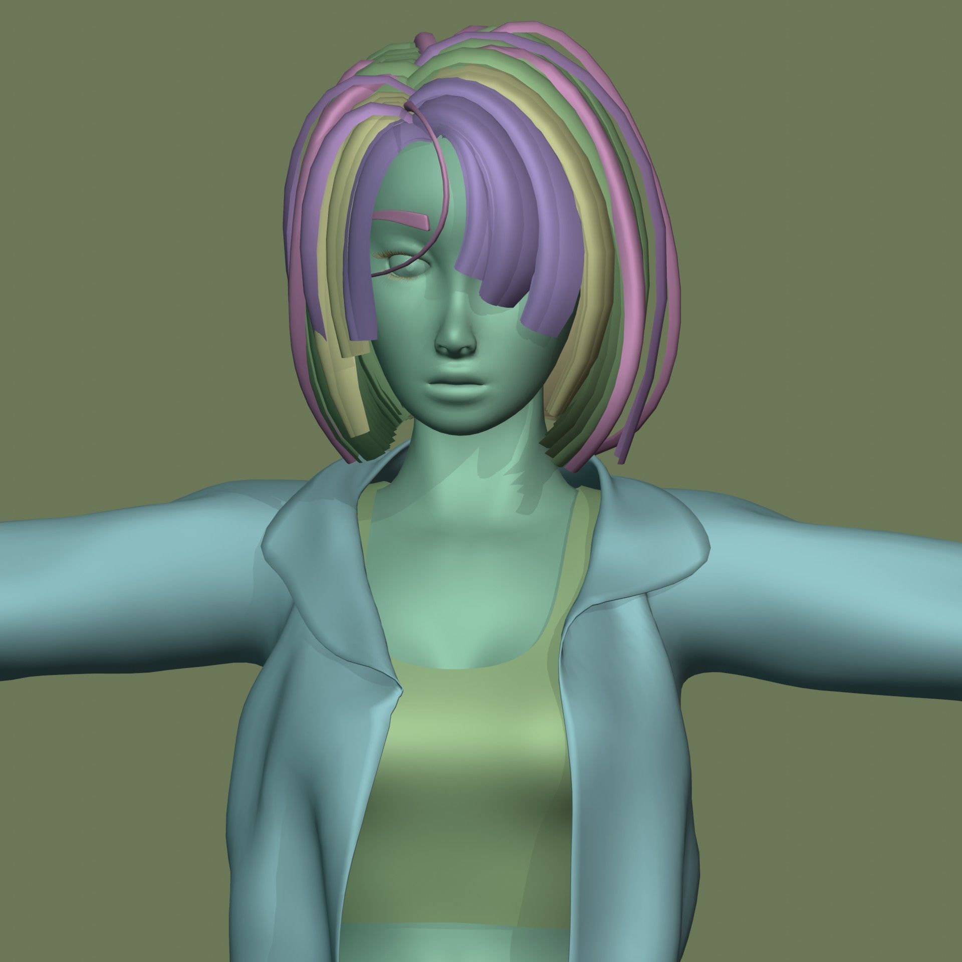 Female 3D Character Full Body free VR / AR / low-poly 3D model | CGTrader