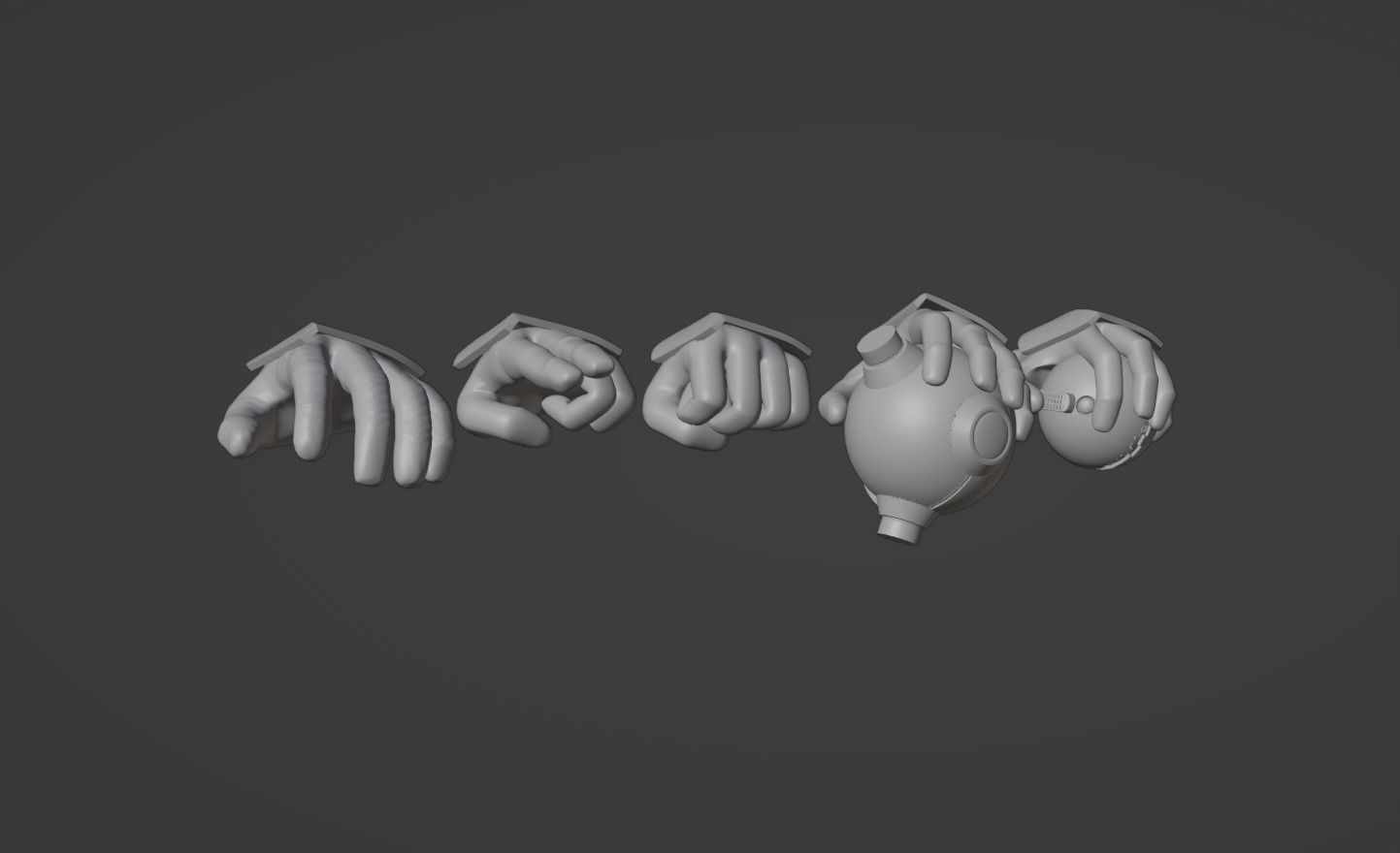 Clone Hands One-Twelfth Scale 3D model 3D printable | CGTrader