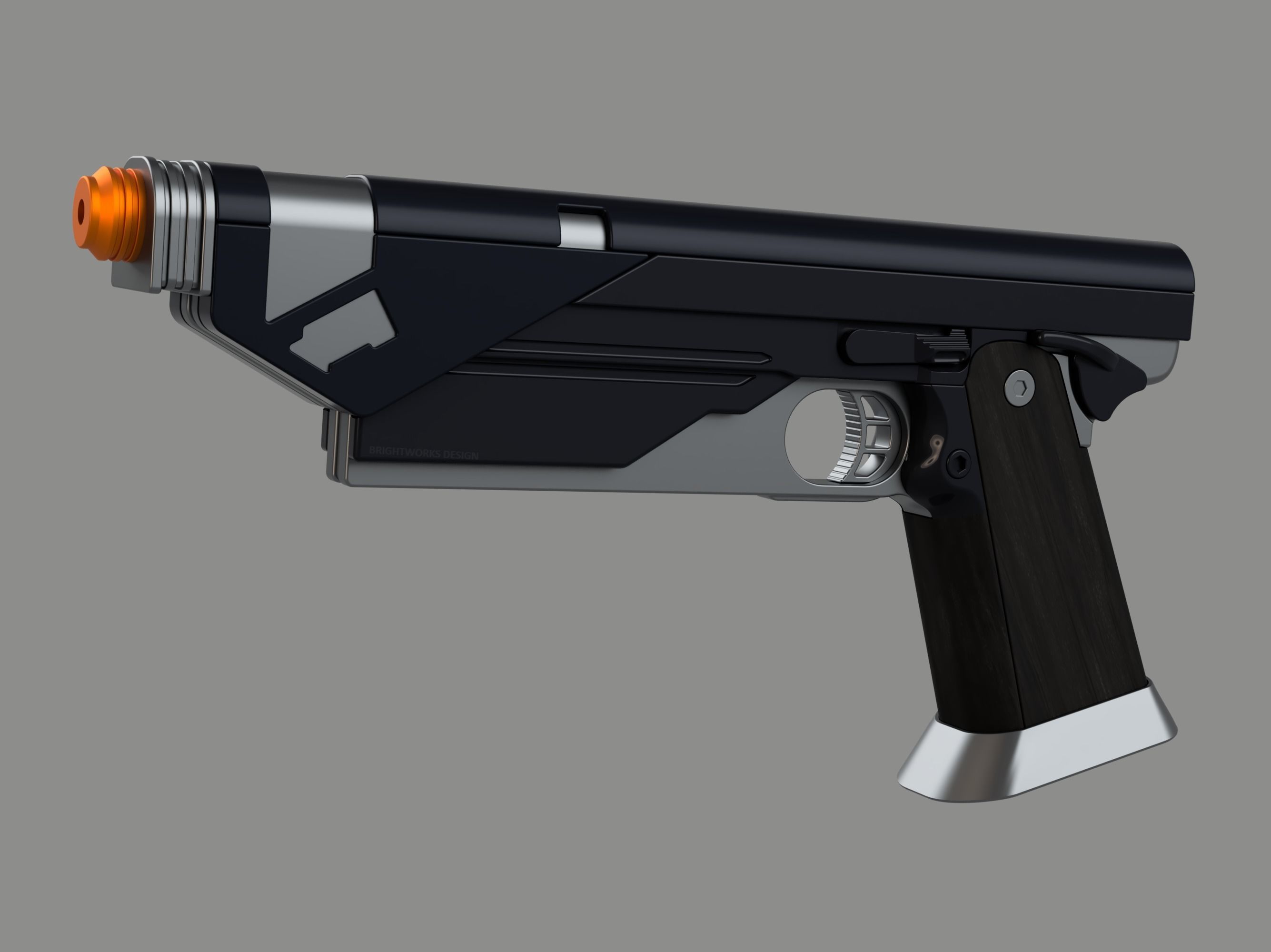Mandalorian Westar 35 Blaster Pistol - 3D Print STL File 3D model 3D ...