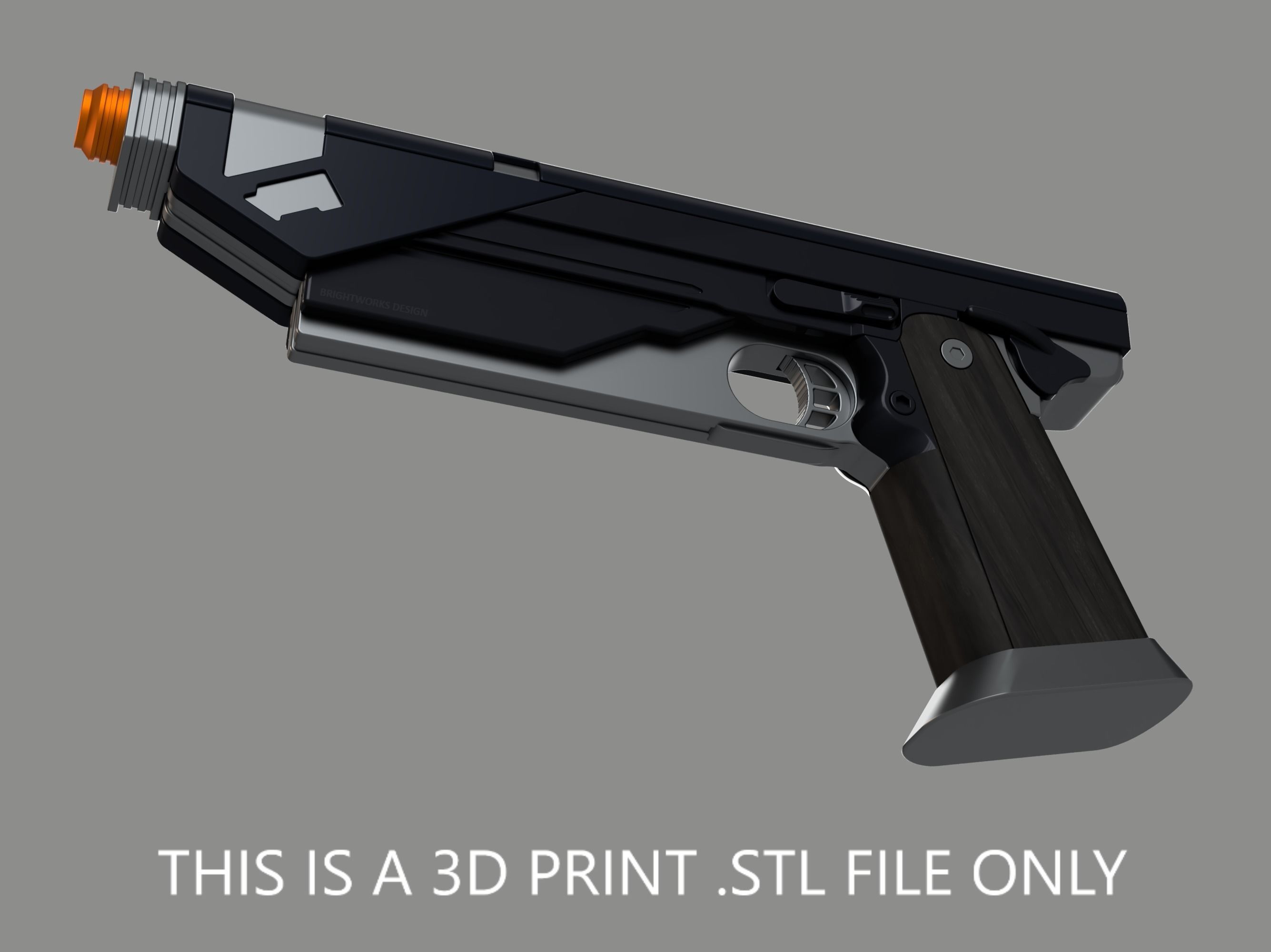 Mandalorian Westar 35 Blaster Pistol - 3D Print STL File 3D model 3D ...