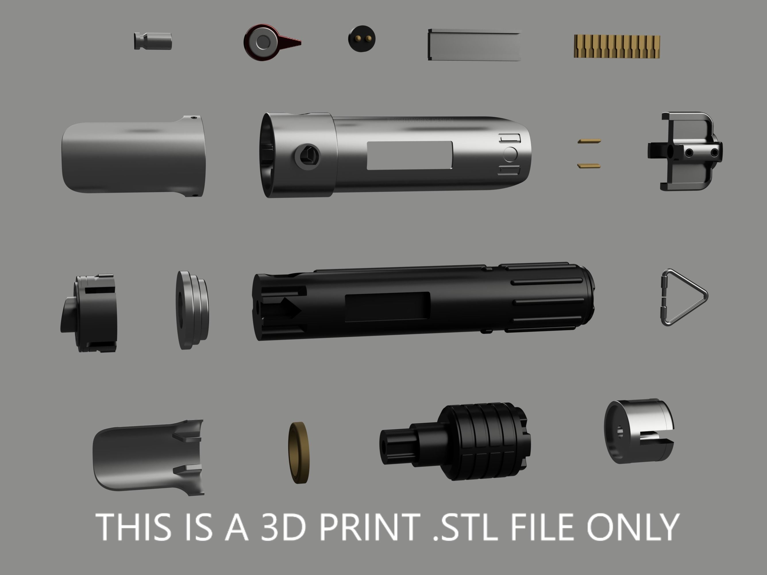 Sabine Wren Lightsaber - 3D Print STL File 3D model 3D printable | CGTrader