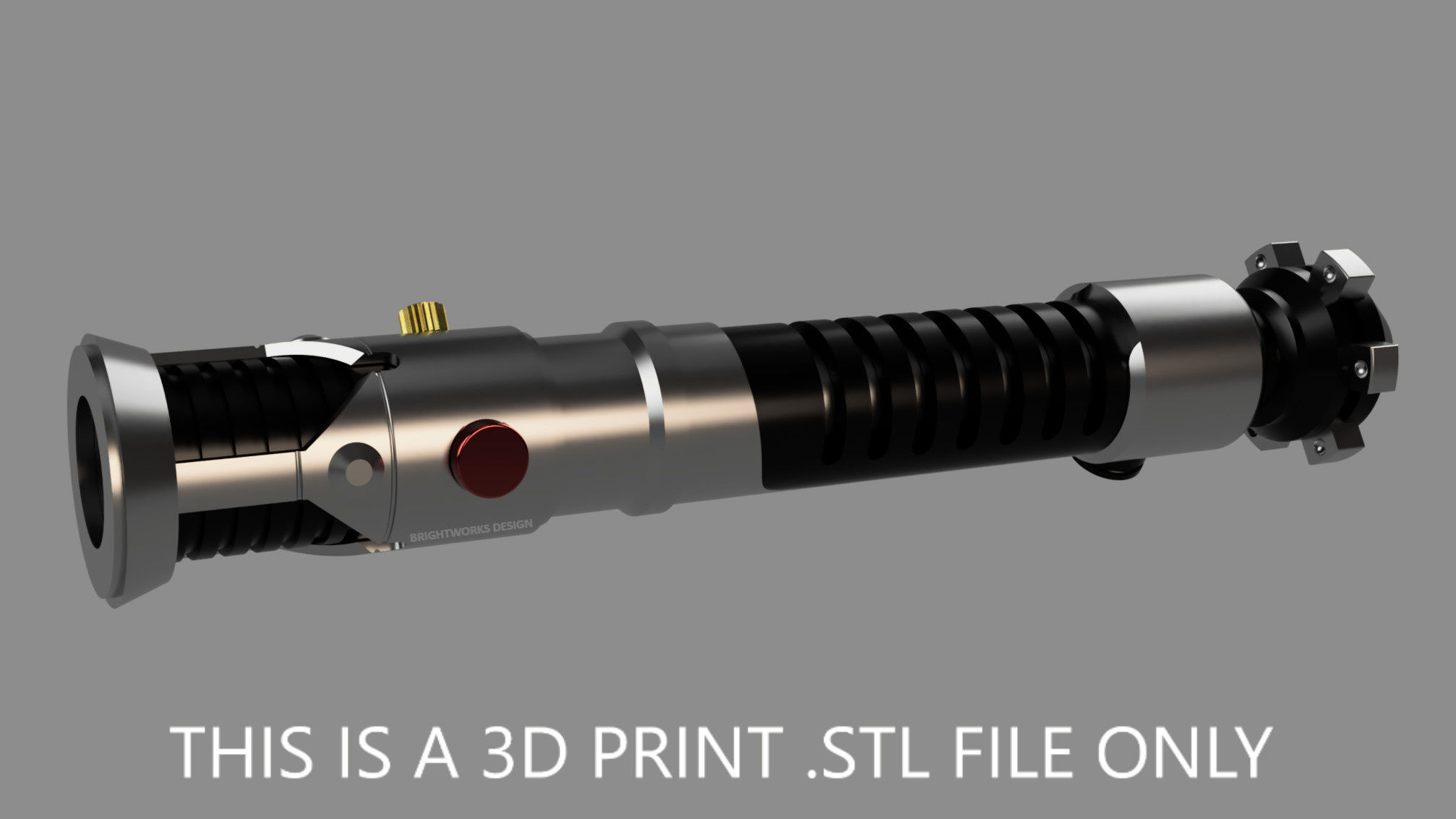 Obi Wan Kenobi Second Lightsaber - 3D Print STL File 3D model 3D ...