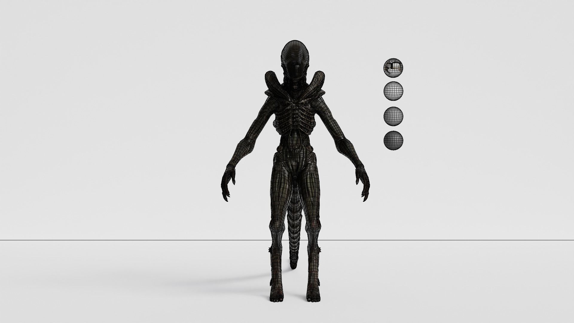 3D model Alien Xenomorph VR / AR / low-poly | CGTrader