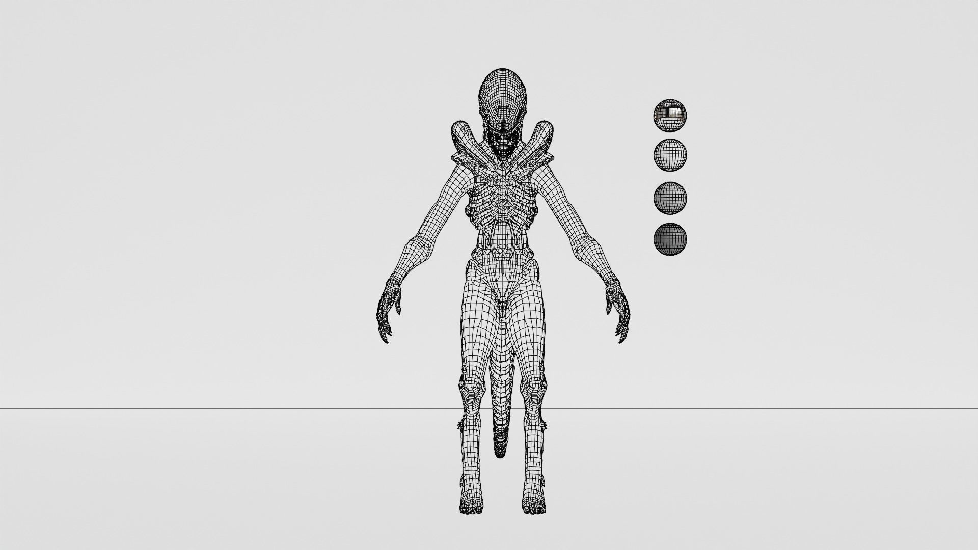 3D model Alien Xenomorph VR / AR / low-poly | CGTrader