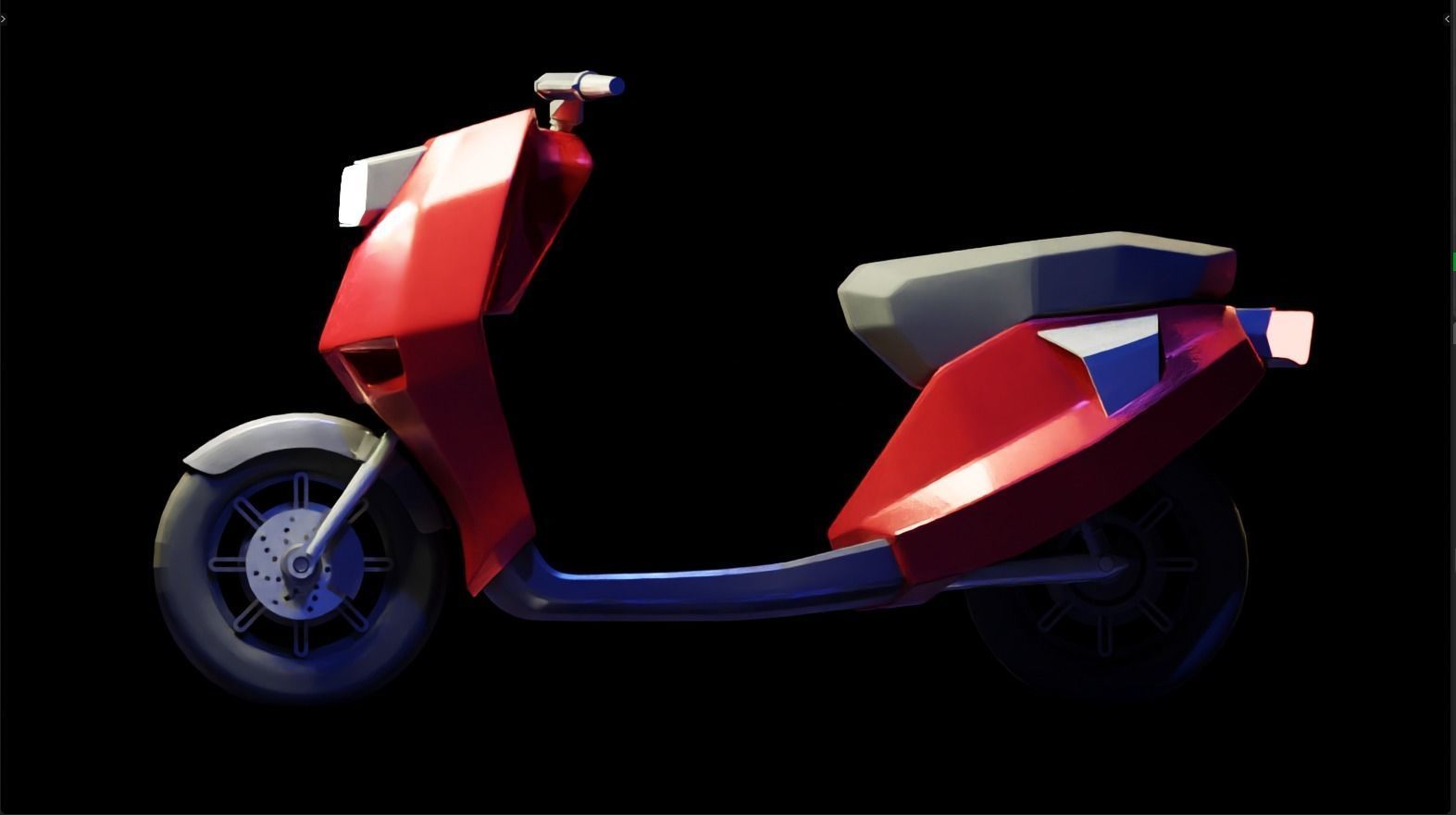 Model Scooter 3D model 3D printable | CGTrader