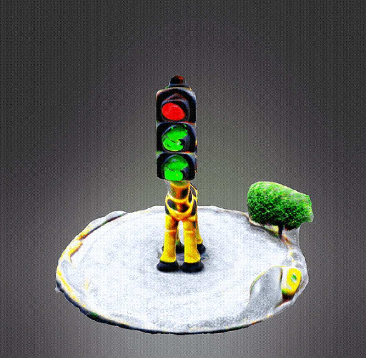 Traffic Light Head Giraffe 3D model 3D printable | CGTrader