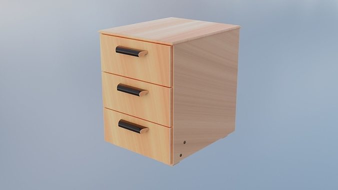 Wooden Drawer free VR / AR / low-poly 3D model | CGTrader