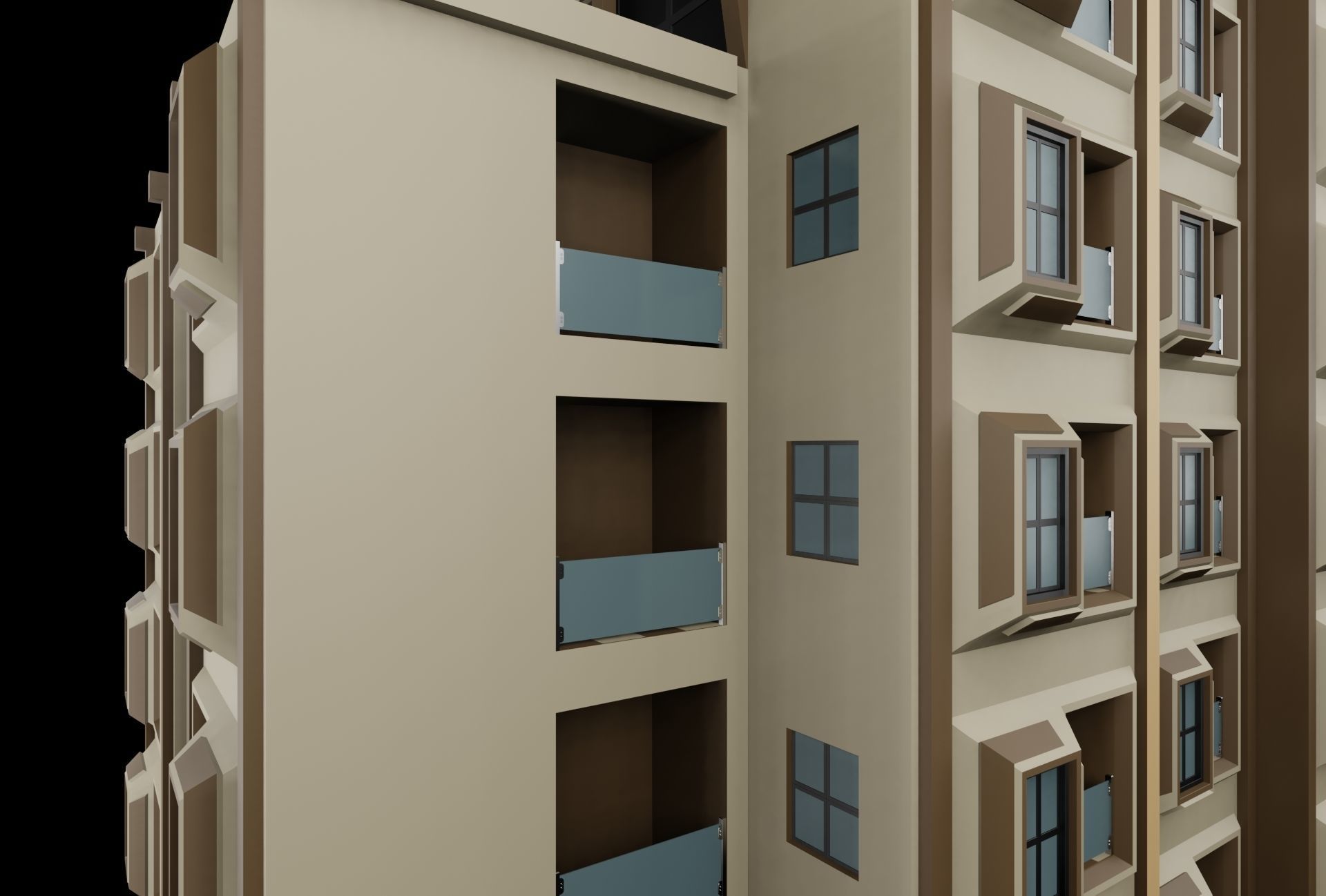 3D modern hotel resident 3D model | CGTrader