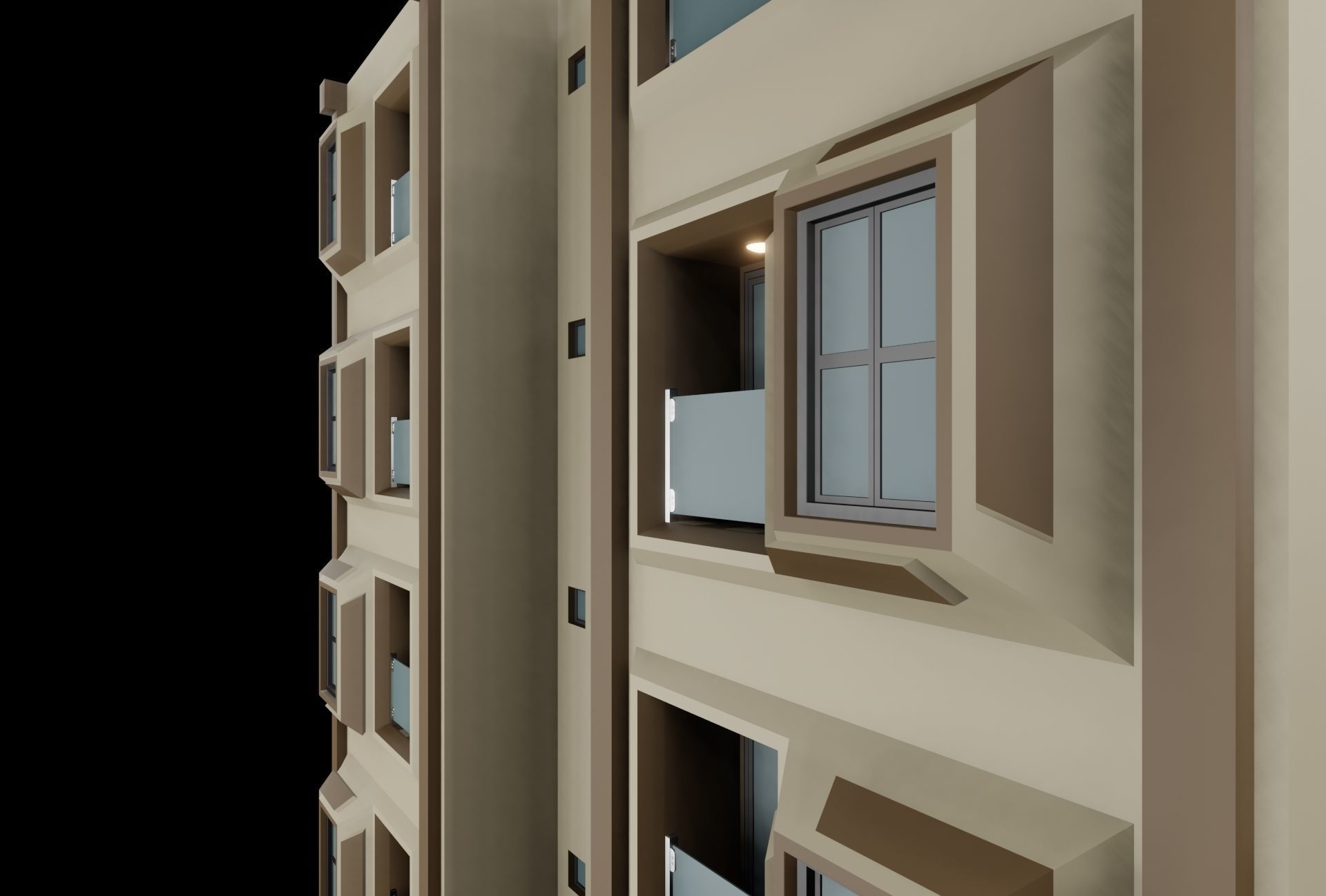 3D modern hotel resident 3D model | CGTrader