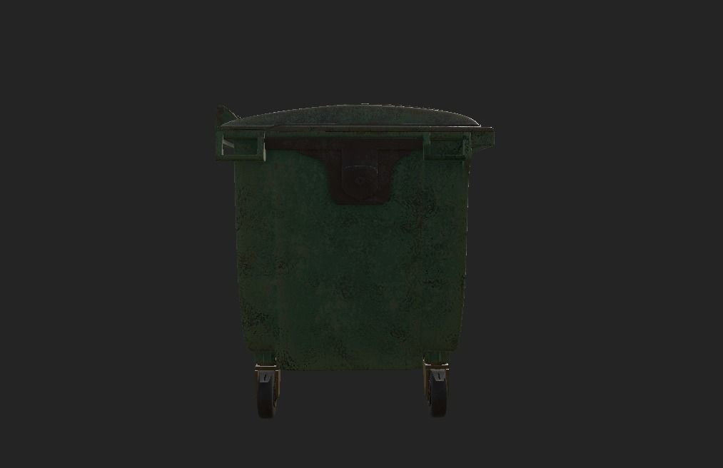 Street Trash Can Dumpster animation 3D model animated | CGTrader