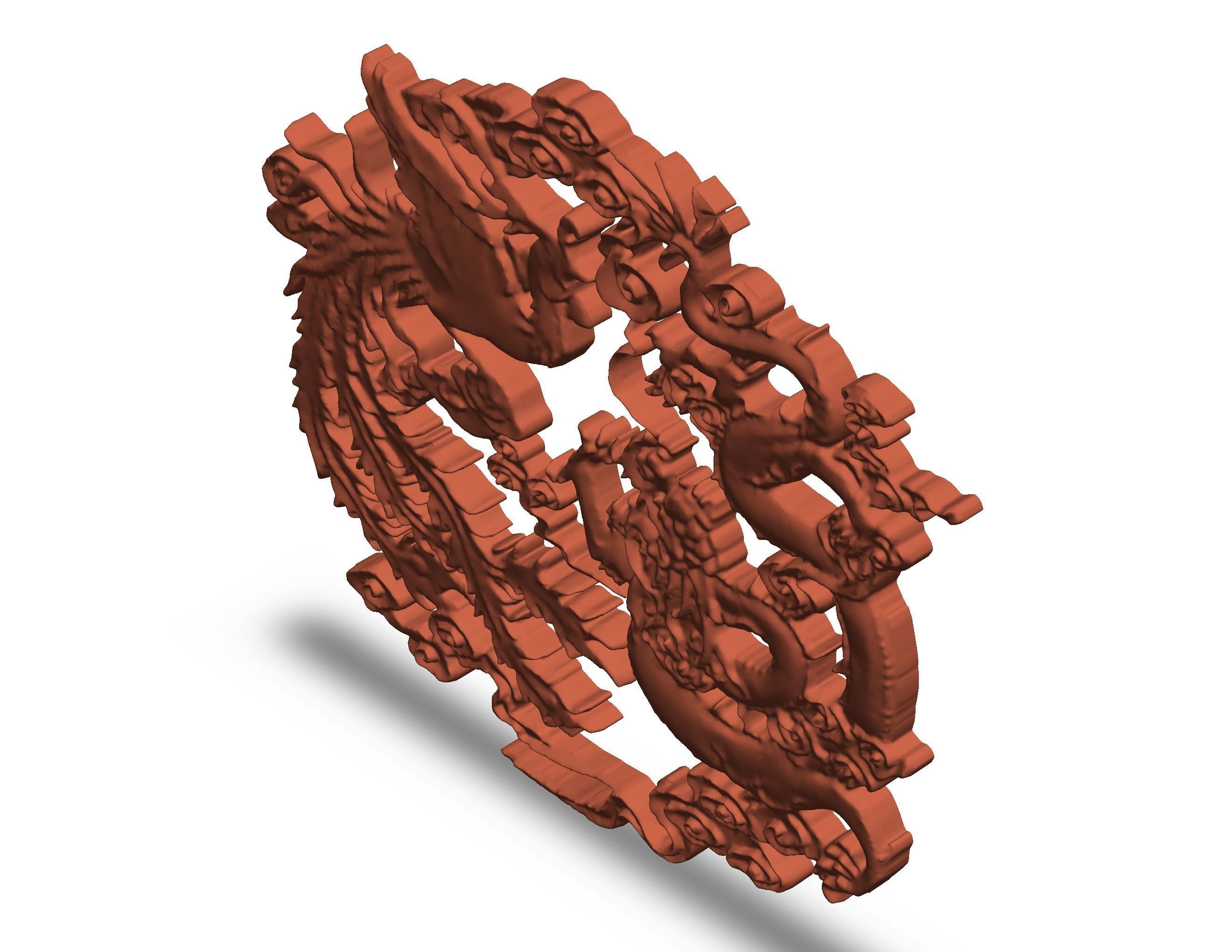 3D Art Dragon and Phoenix Stencil 3D model 3D printable | CGTrader