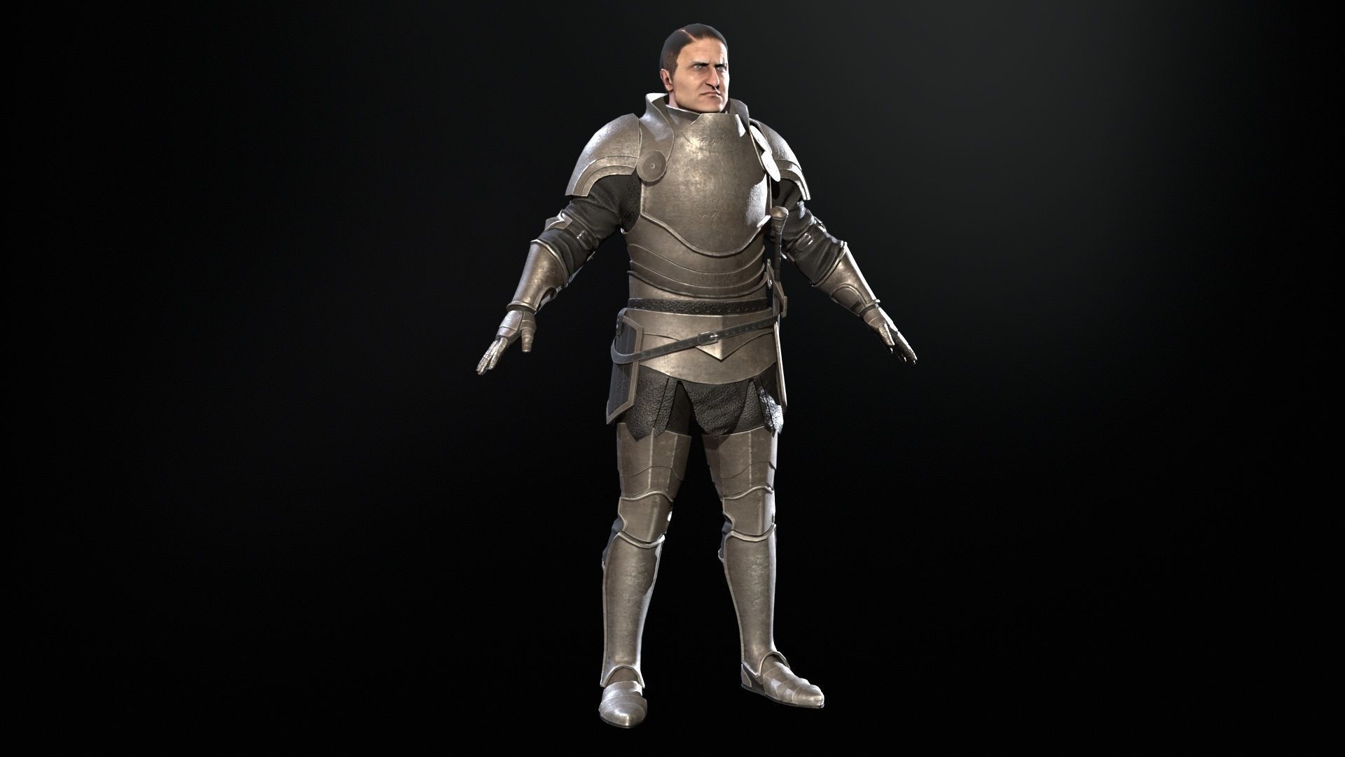 3D model NPC Knight 3 VR / AR / low-poly | CGTrader