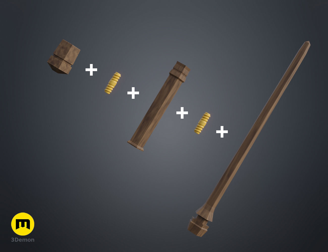 Ernie Macmillan Wand 3D model 3D printable | CGTrader