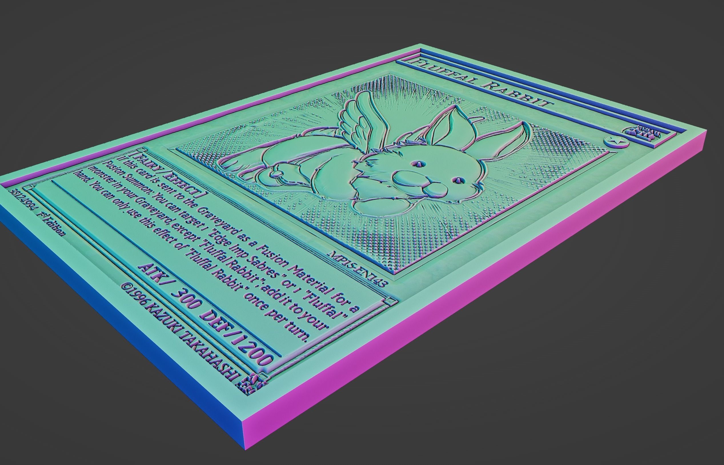 fluffal rabbit - yugioh 3D model 3D printable | CGTrader