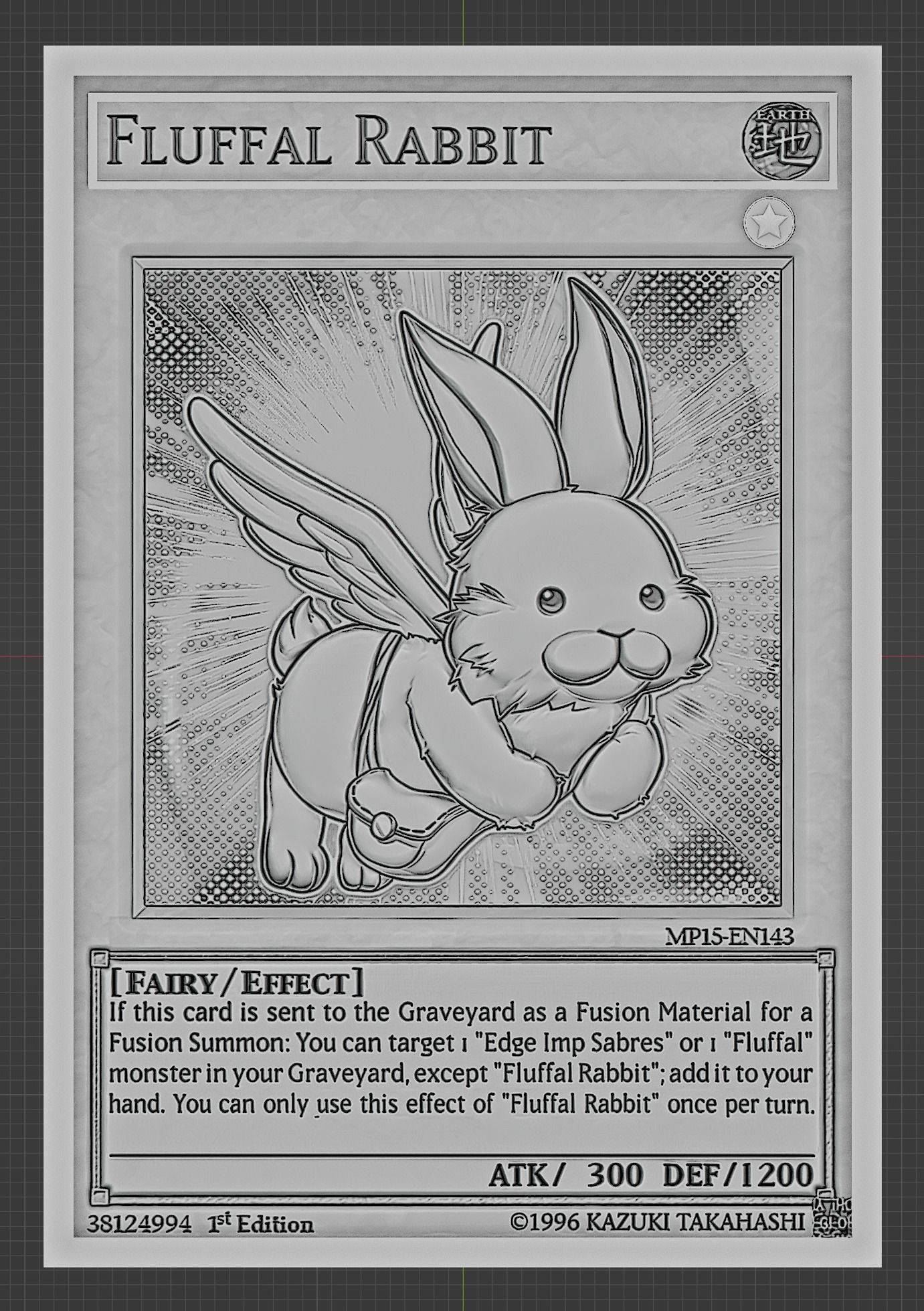 fluffal rabbit - yugioh 3D model 3D printable | CGTrader