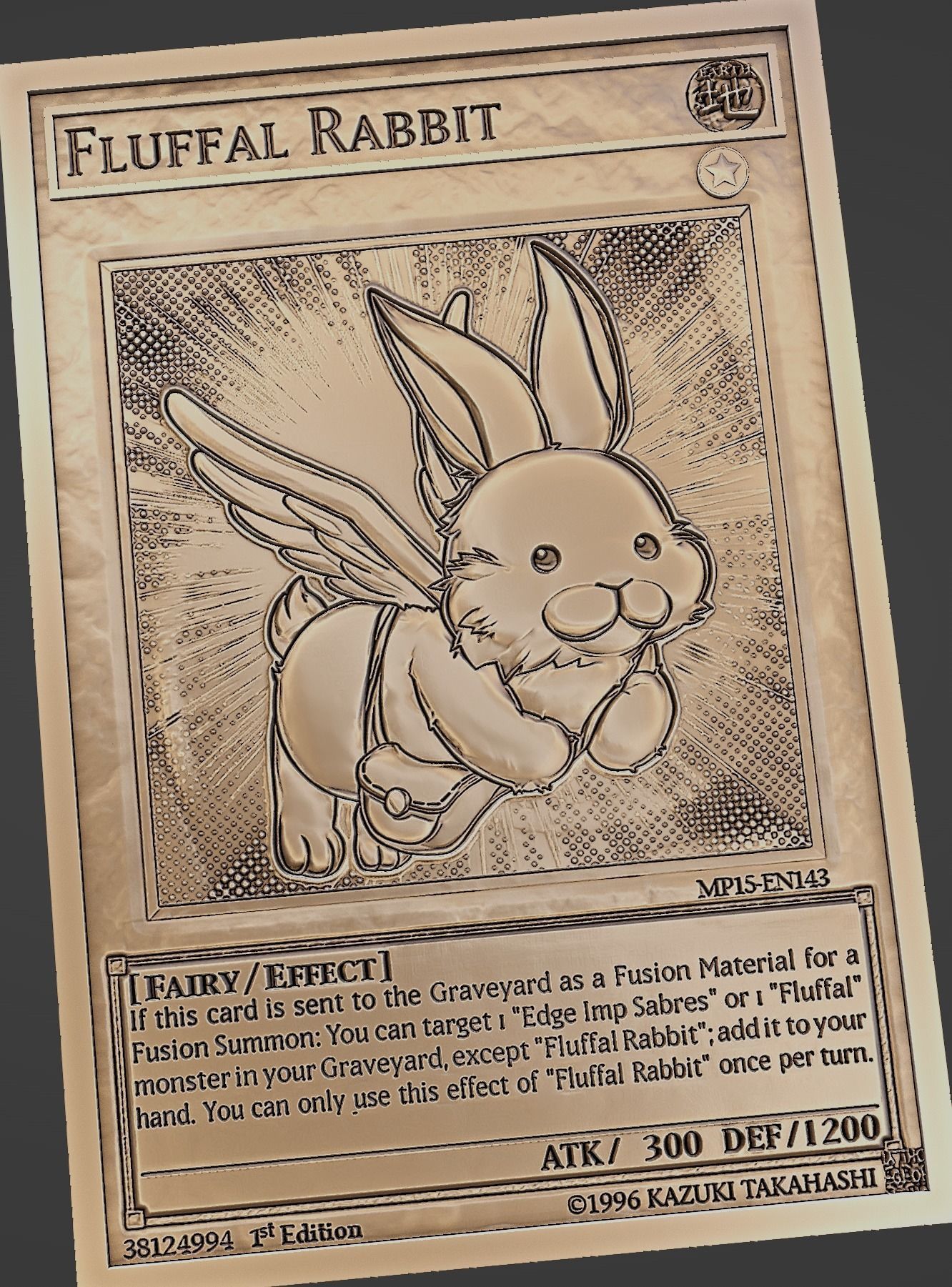 fluffal rabbit - yugioh 3D model 3D printable | CGTrader