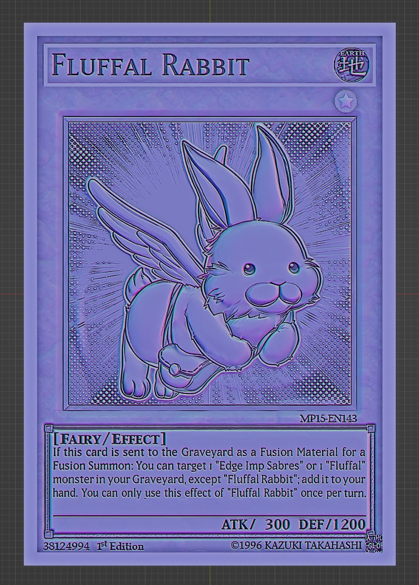 fluffal rabbit - yugioh 3D model 3D printable | CGTrader