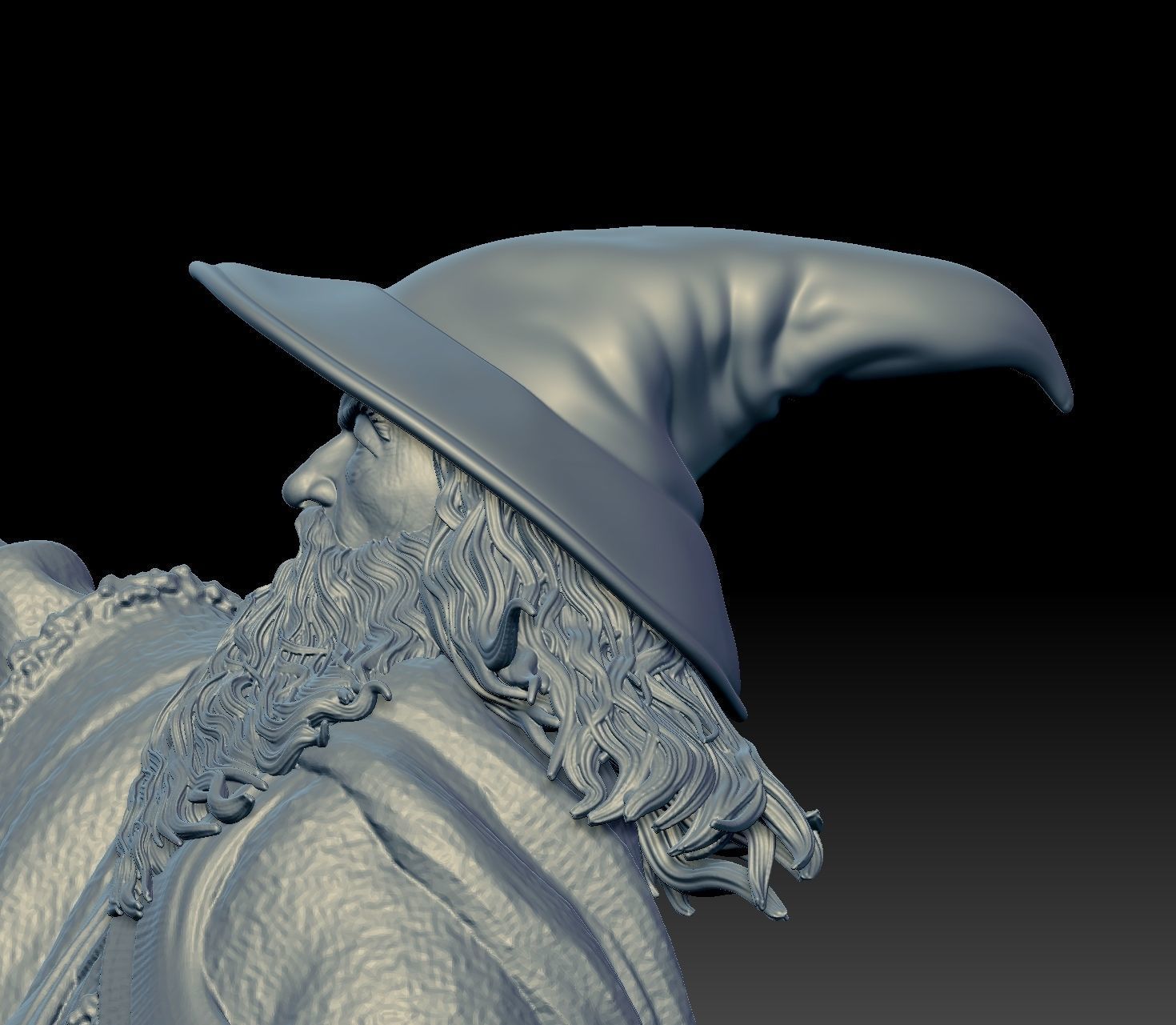 Gandalf - The Lord Of The Rings 3D print model-Ian McKellen 3D model 3D ...