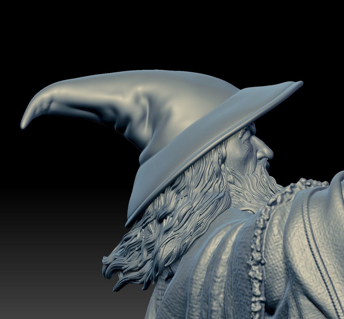 Gandalf - The Lord Of The Rings 3D print model-Ian McKellen 3D model 3D ...