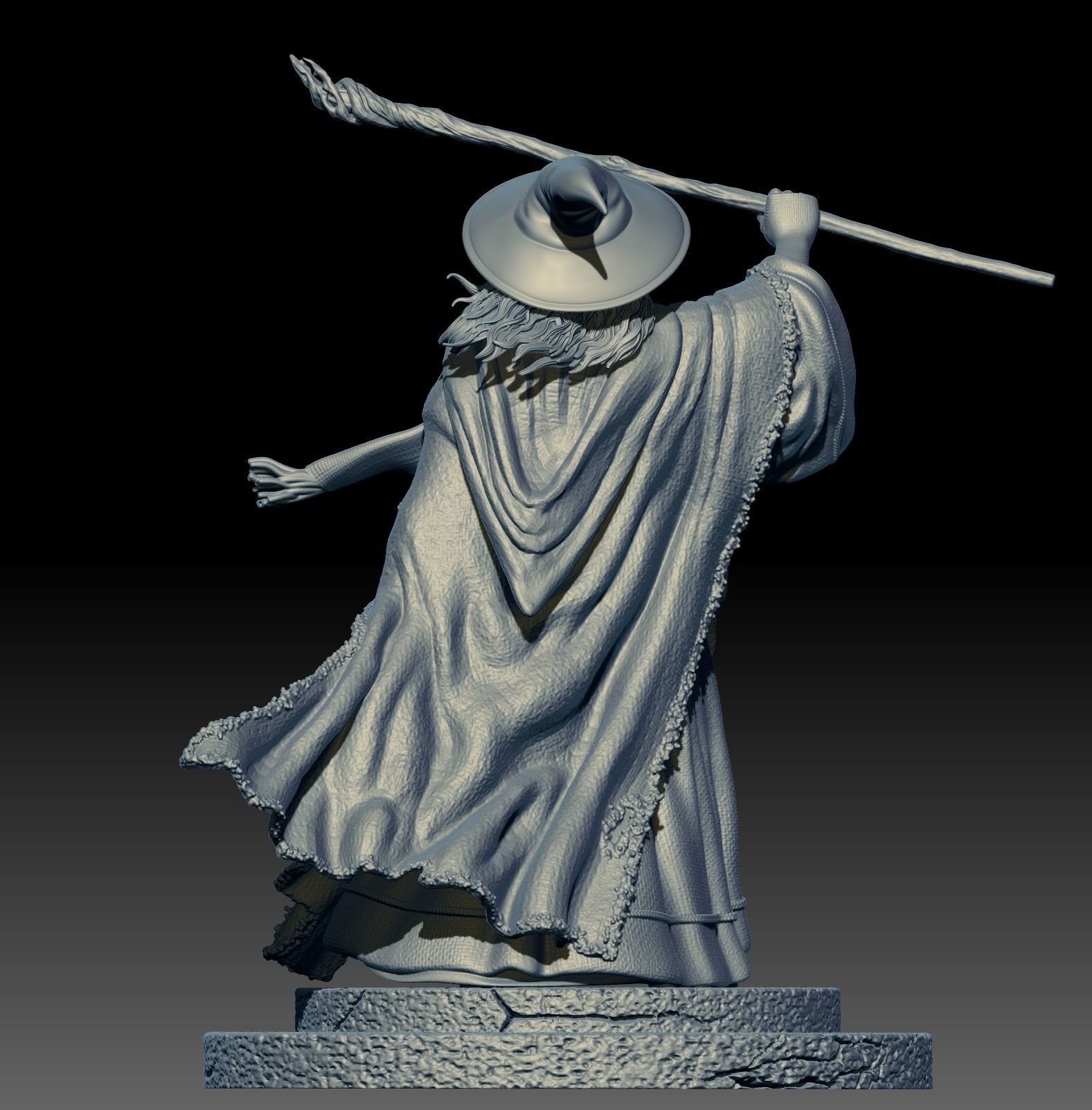 Gandalf - The Lord Of The Rings 3D print model-Ian McKellen 3D model 3D ...