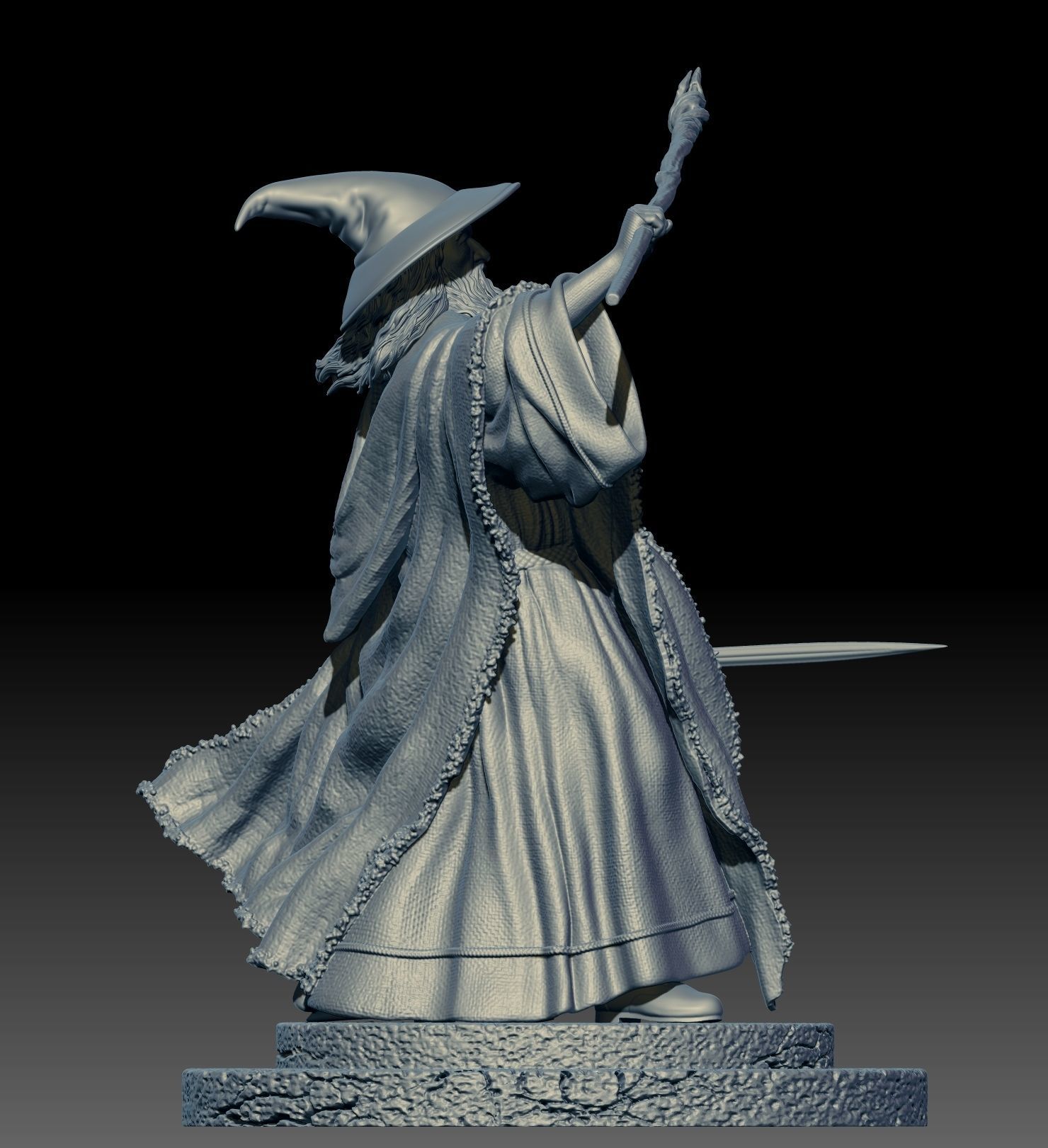 Gandalf - The Lord Of The Rings 3D print model-Ian McKellen 3D model 3D ...