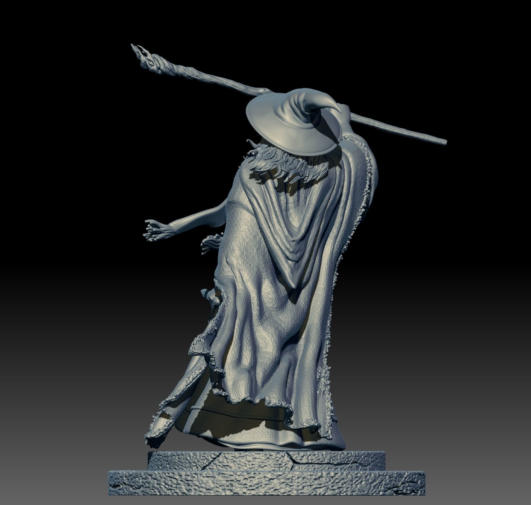 Gandalf - The Lord Of The Rings 3D print model-Ian McKellen 3D model 3D ...