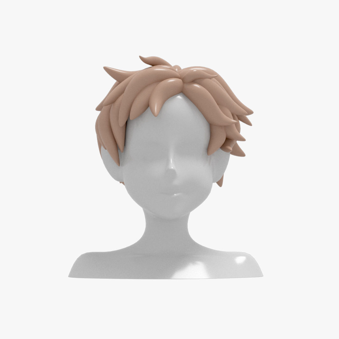 Hairstyles boy free 3D model | CGTrader